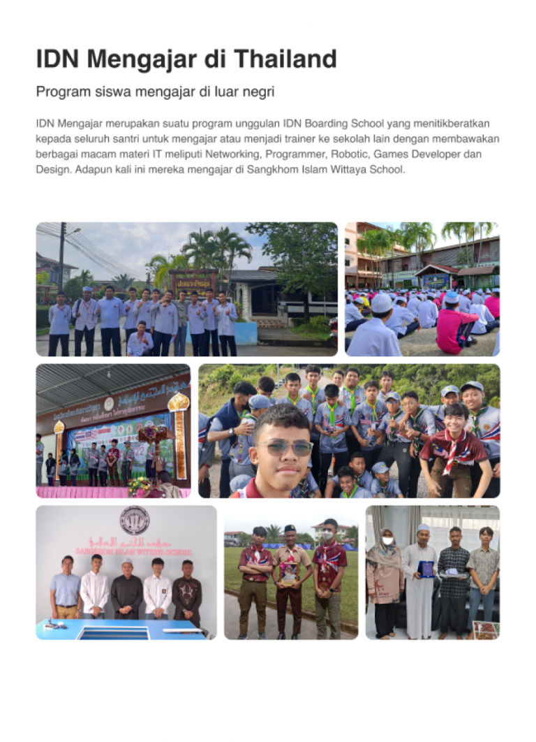 IDN Boarding School - IDN Boarding School